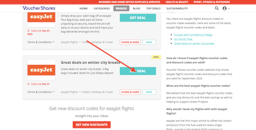 easyJet Flights Discount Code | December 2025 | VoucherShares